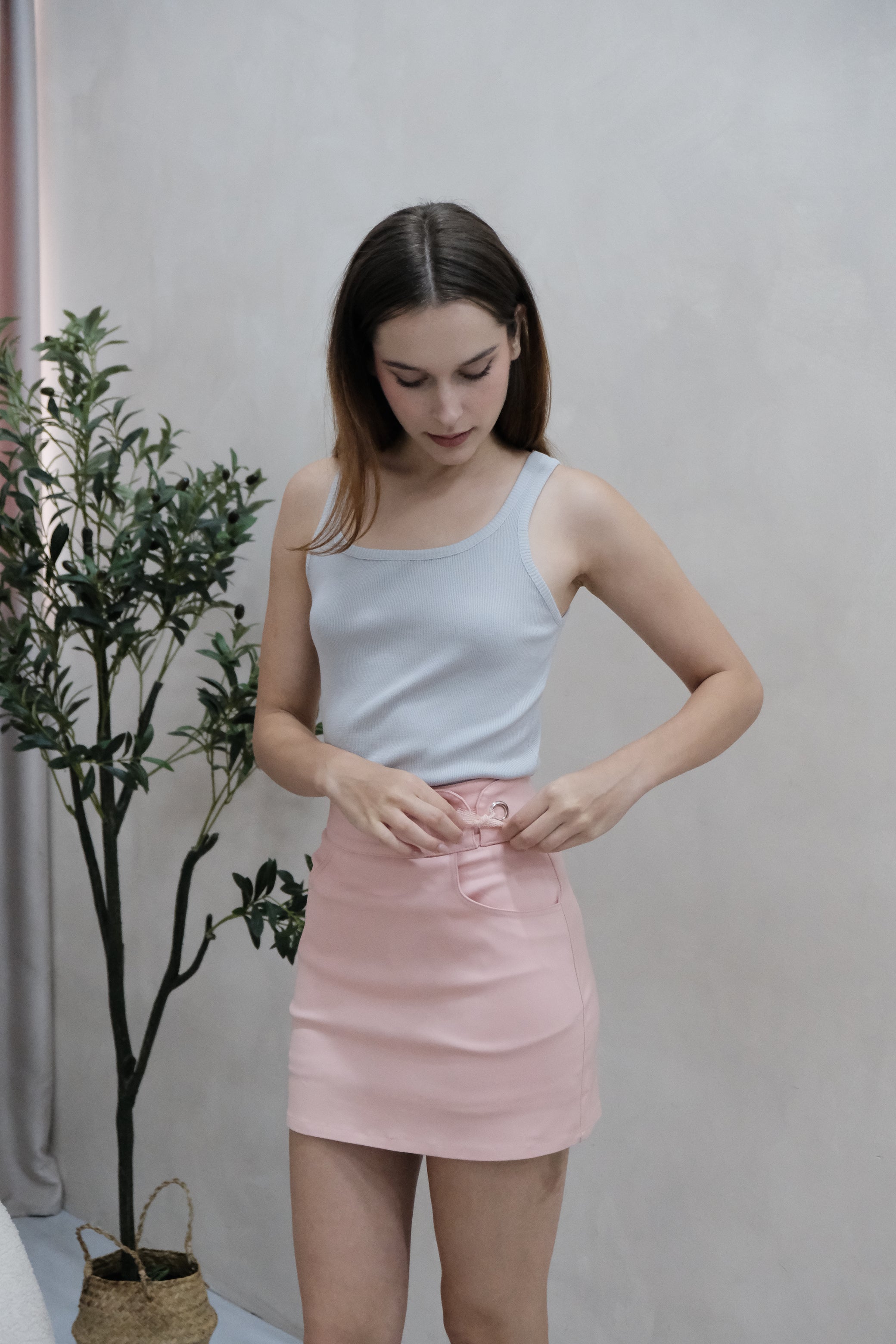 Freyda Ribbon Lace Skorts in Pink – AveryDay