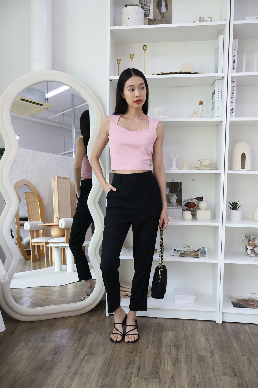Jen Slim Fit Work Pants in Black – AveryDay